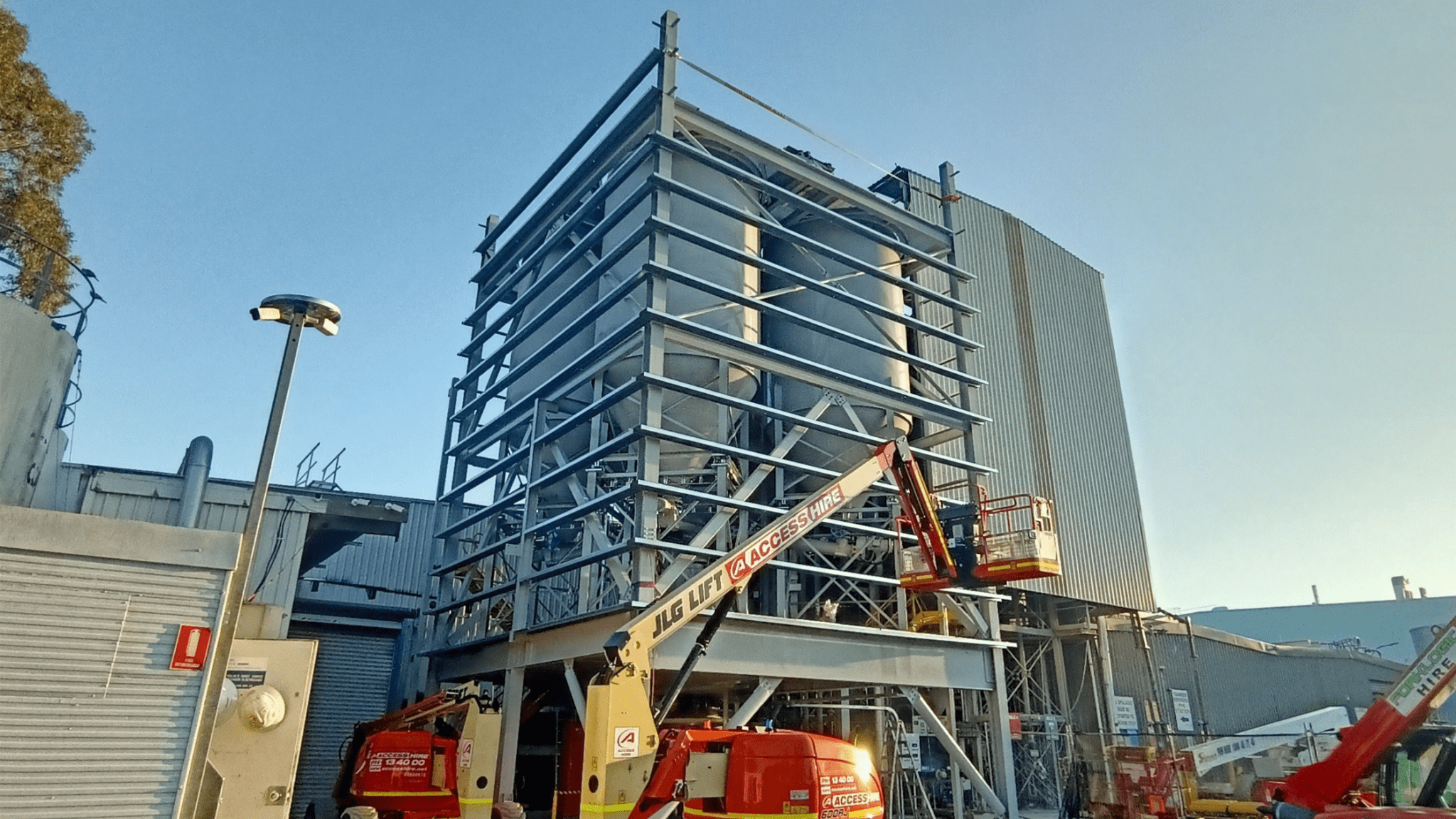 Custom Industrial Silo Tower Structure - Asset Building Systems ...