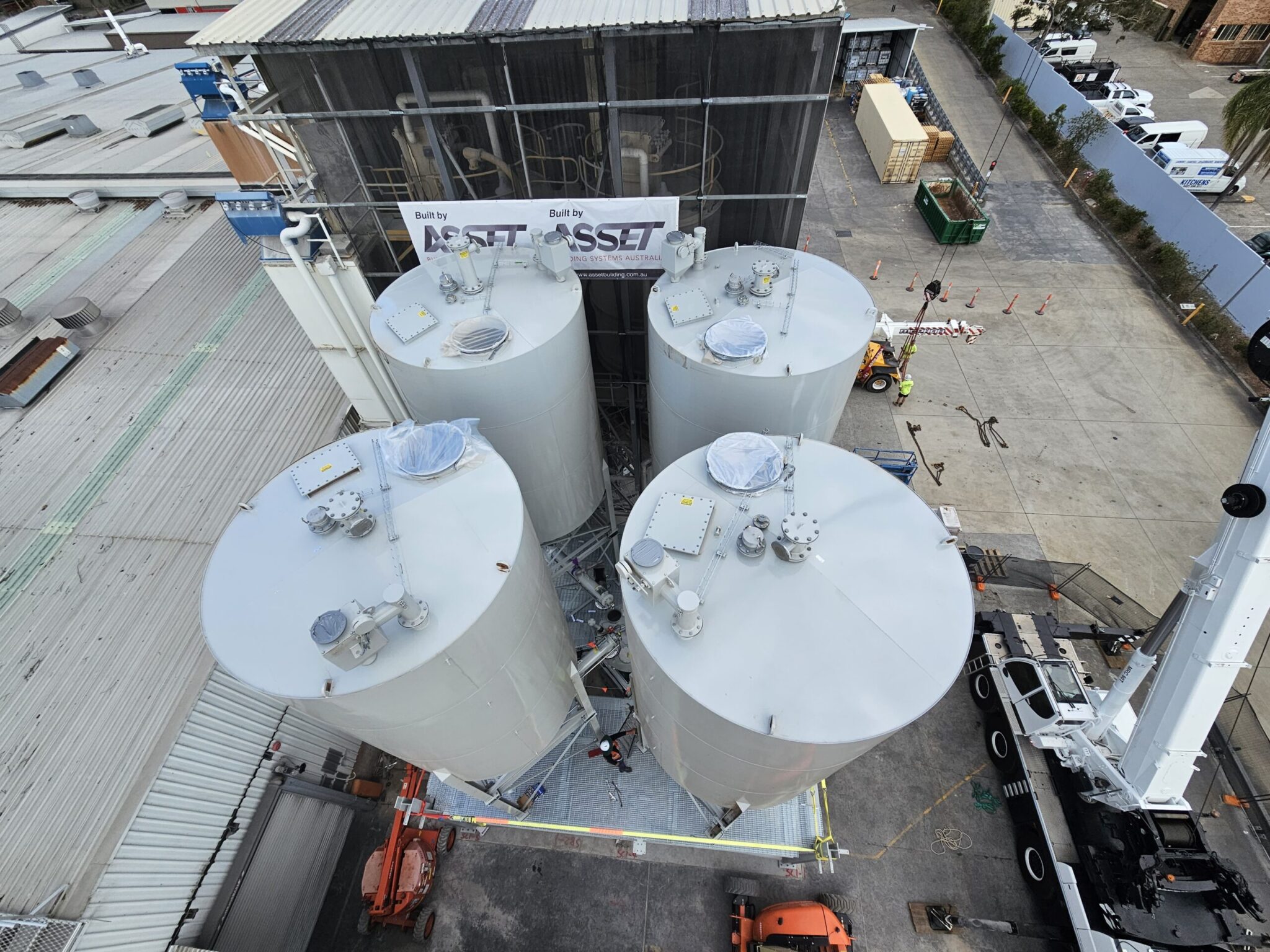 Custom Industrial Silo Tower Structure - Asset Building Systems ...